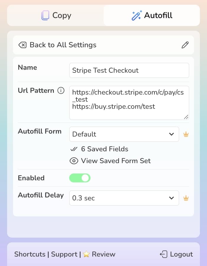 MultiField CopyCat: Extension to Copy & Autofill Web Forms